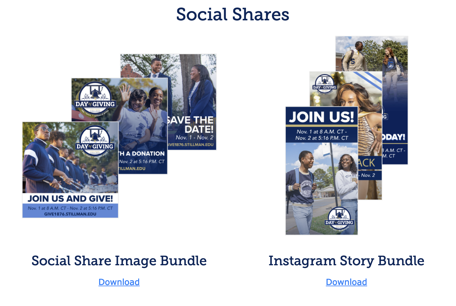 Give1876: A Countdown to Excellence Celebrating 147 Years at Stillman ...