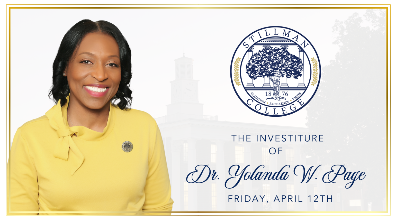 Dr. Yolanda W. Page to be Invested as the Eighth President of Stillman ...